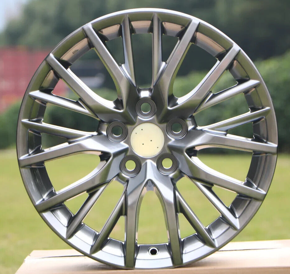 4 PCS 20" Wheels For Toyota Corolla 5x100 +40 CB 73.1 Hyper black 20x8 ...