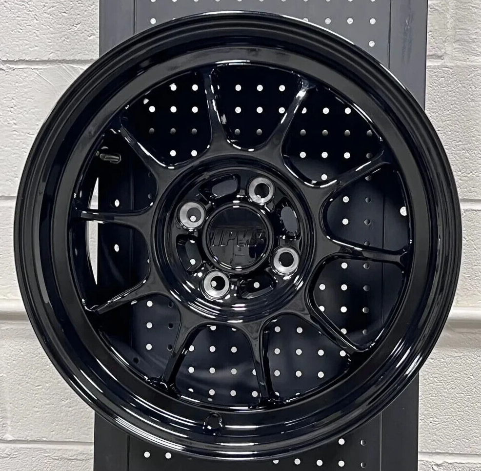 15" HART STYLE FLOW FORGED BLACK RIMS WHEELS 4X100 FIT 1980-2005 HONDA ...