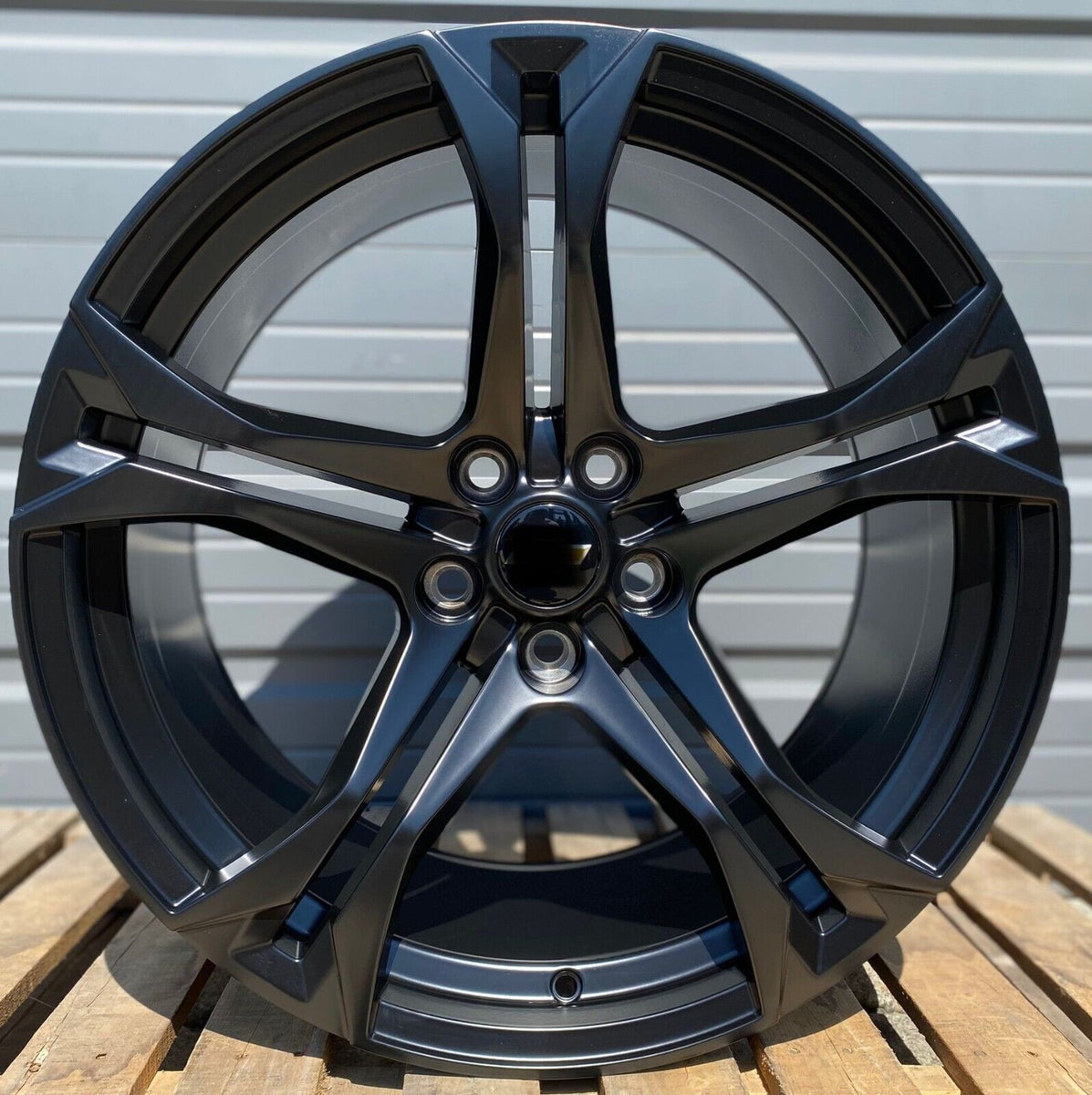 20" Matte Black Wheels 20x10 / 20x11 5x120 Fit Chevrolet Camaro Chevy ...