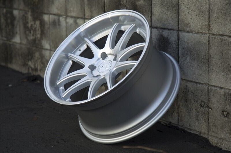 19" Aodhan DS02 Wheels 19x8.5 +35 5x114.3 Silver Machined Face Rims Se ...