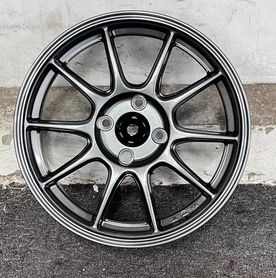 (SET 4) 15" TUNER STYLE WHEELS RIMS SATIN BLACK FITS HONDA CIVIC INSIG ...