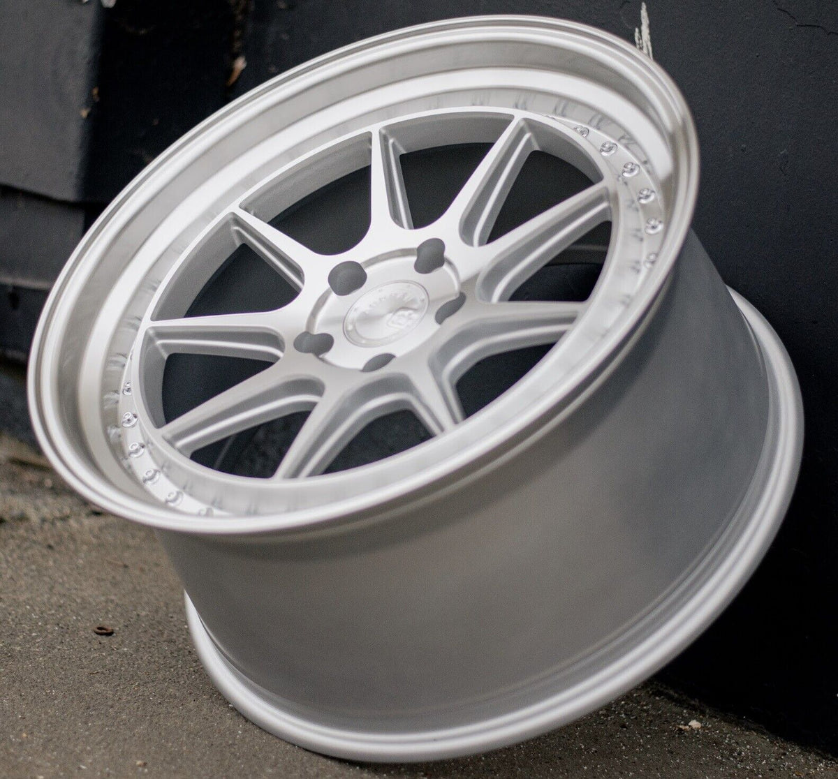 4 PCS 18x9.5 5x114.3 +15 Aodhan DSX Silver Machined 18 Inch Concave Wh ...