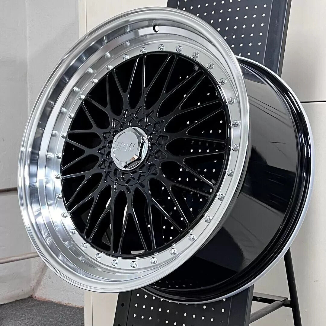 22" EURO RS STYLE BLACK WHEELS RIMS 22X9 5X112 / 5X114.3 +30 NEW SET O ...