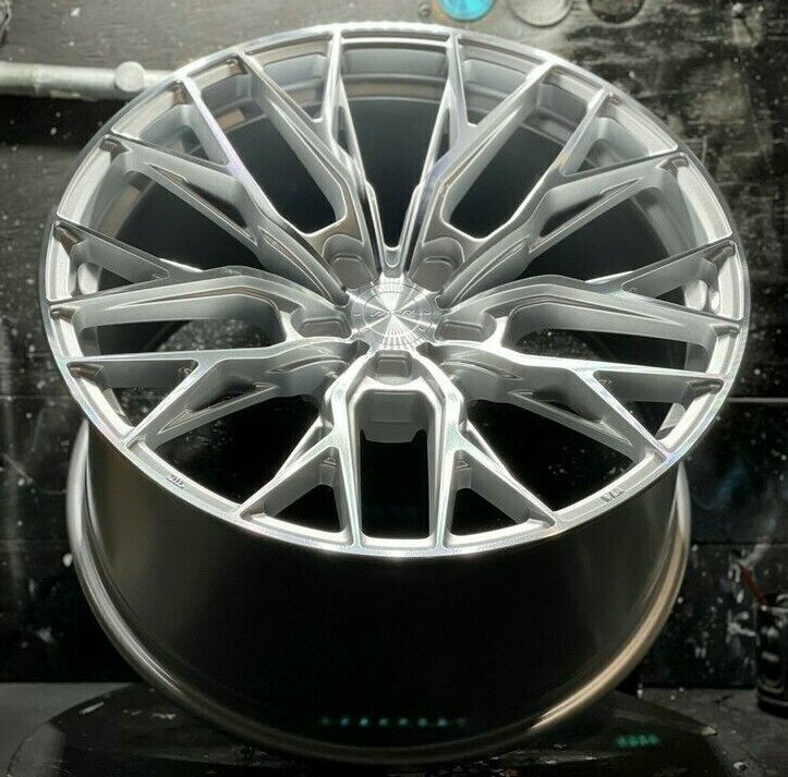 19" 20" MRR GF5 Silver Machine wheels for C8 Corvette Z51 Stingray rim ...