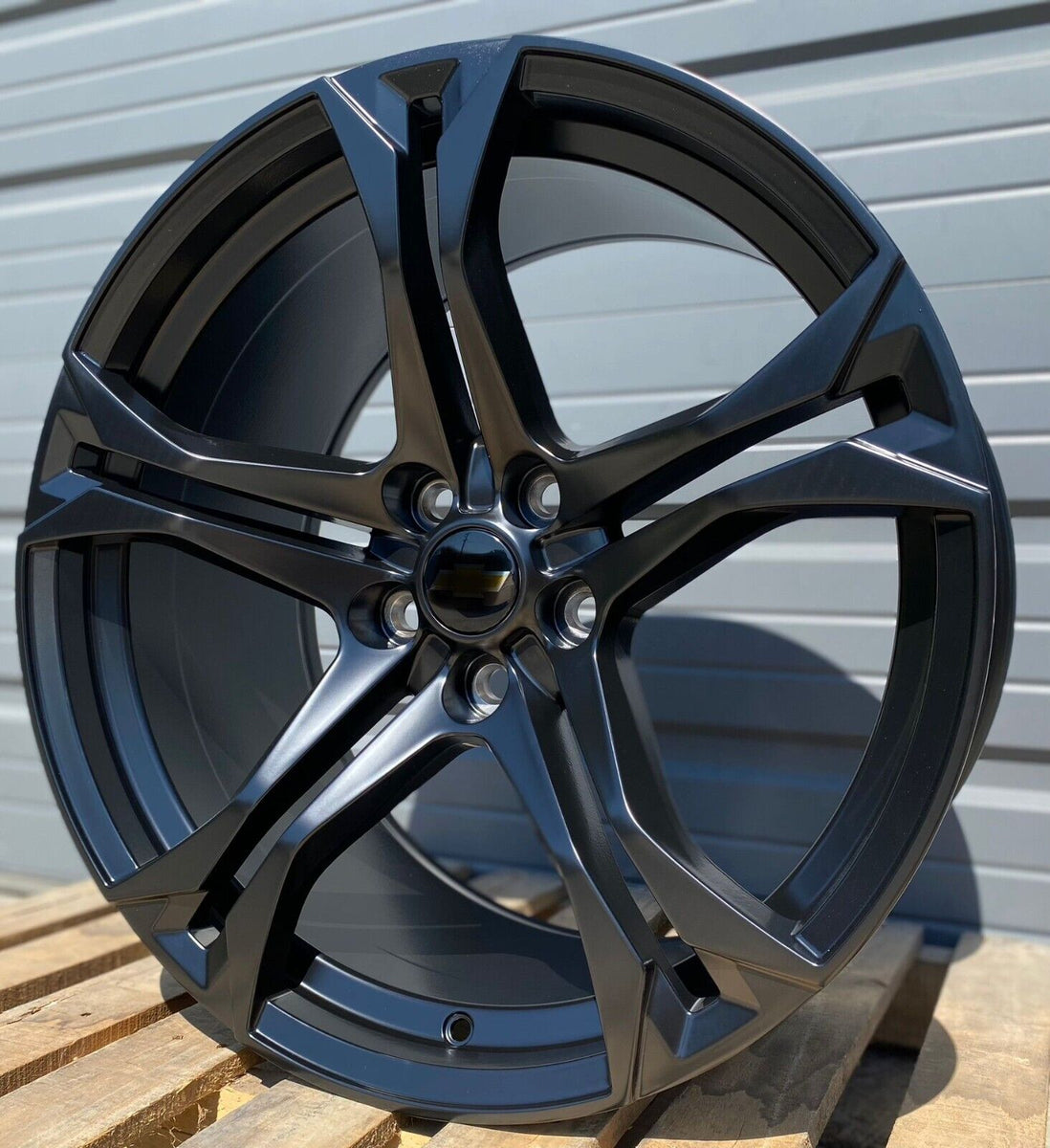 20" Matte Black Wheels 20x10 / 20x11 5x120 Fit Chevrolet Camaro Chevy ...