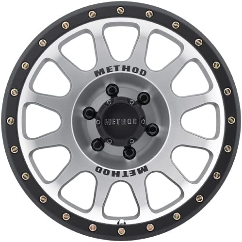 Method Race Wheels MR305 NV MACHINED-Matte Black Lip Wheel with Alumin ...