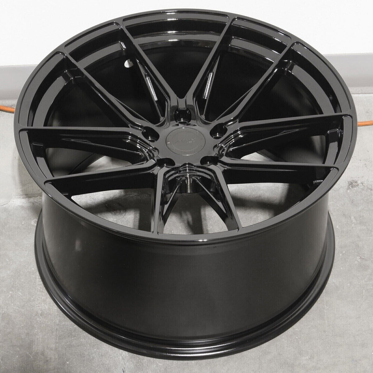 20x10 / 20x11 5x120 GF13 Gloss Black Flow Forge Wheels For Chevy Camar ...