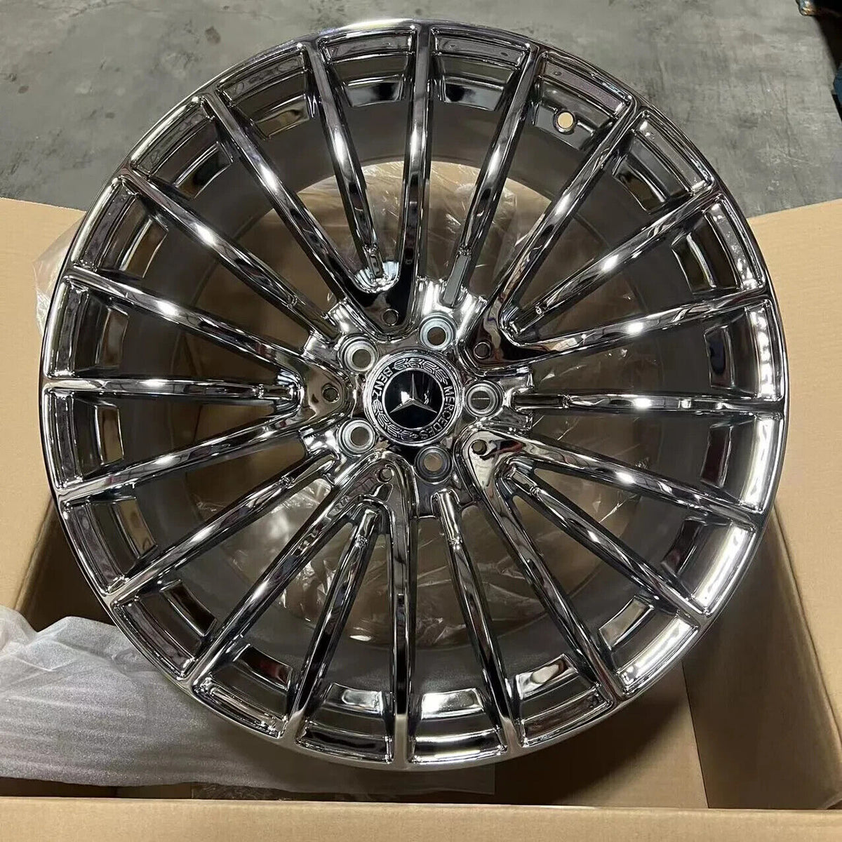 19" Set Wheels CHROME Rims for MERCEDES BENZ S430 S55 S500 GLE350 CLS5 ...