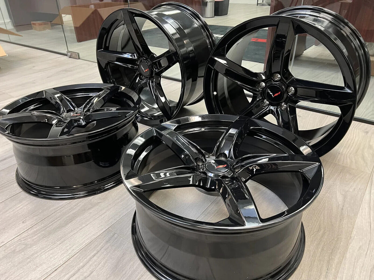 19"/20" Z06 Style Monoblock Forged Wheels Set Fits 2020-2024 Chevy Cor ...