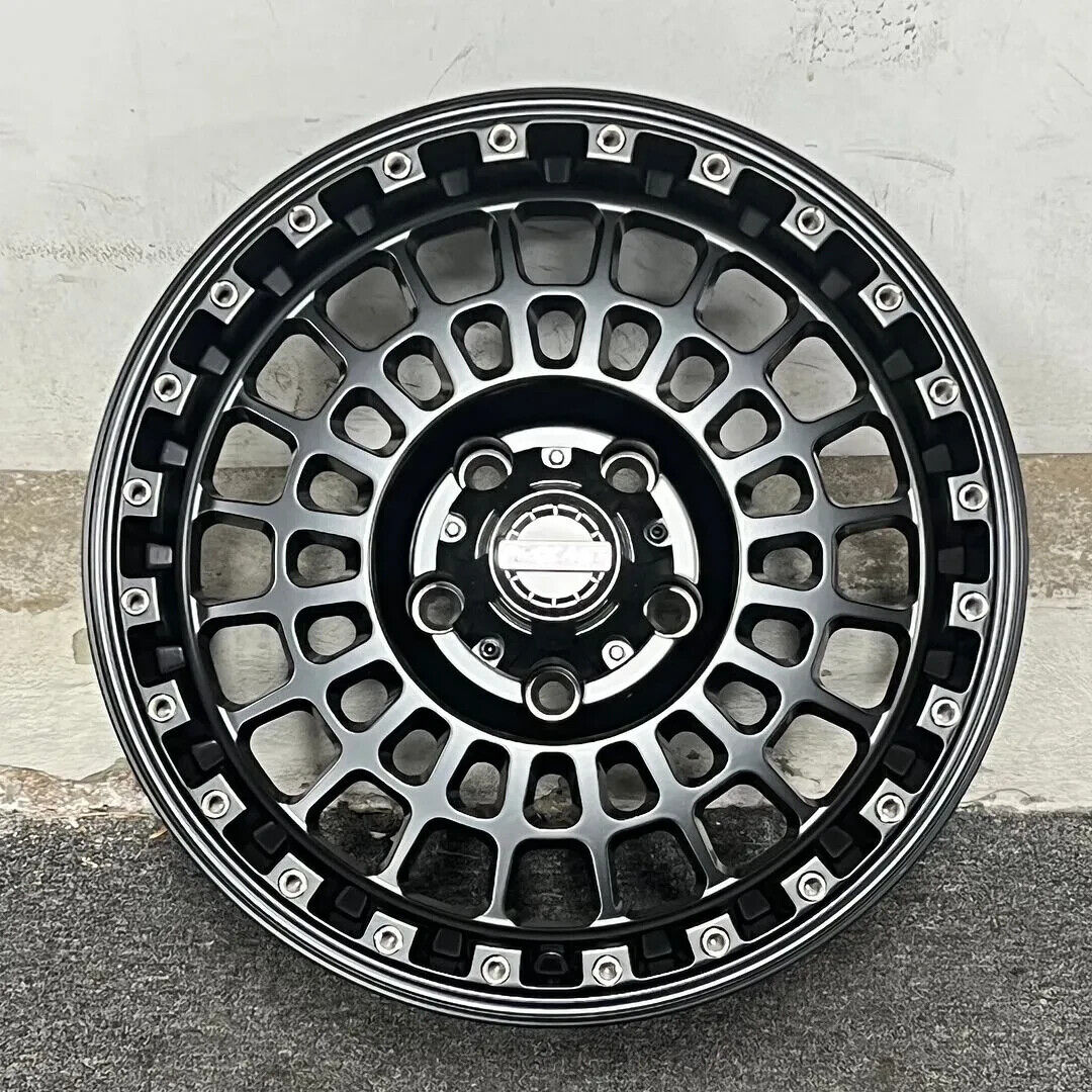 17" IPW 902 BLACK OFF ROAD WHEELS FOR JEEP WRANGLER OVERLAND 17x8.5 5x ...