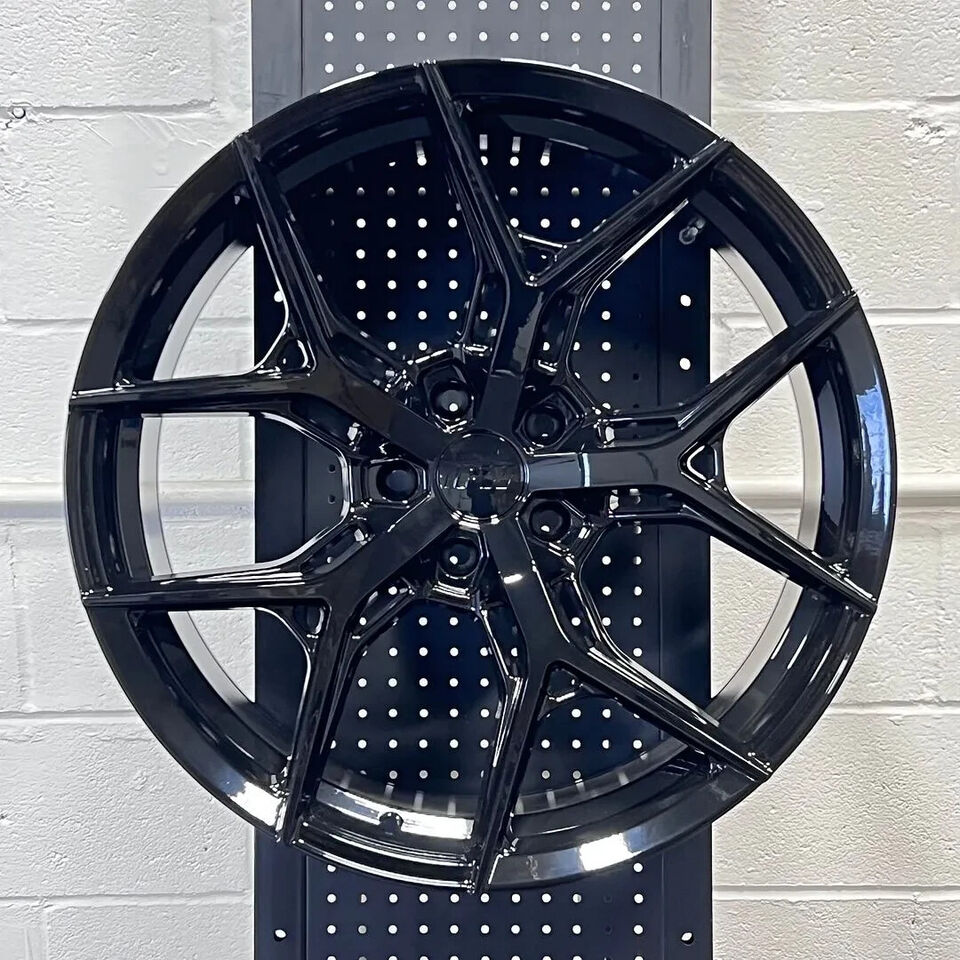 22" IPW 1500 STYLE BLACK STAGGERED WHEELS RIMS FIT BMW 5X120 X5 X6 X5M ...