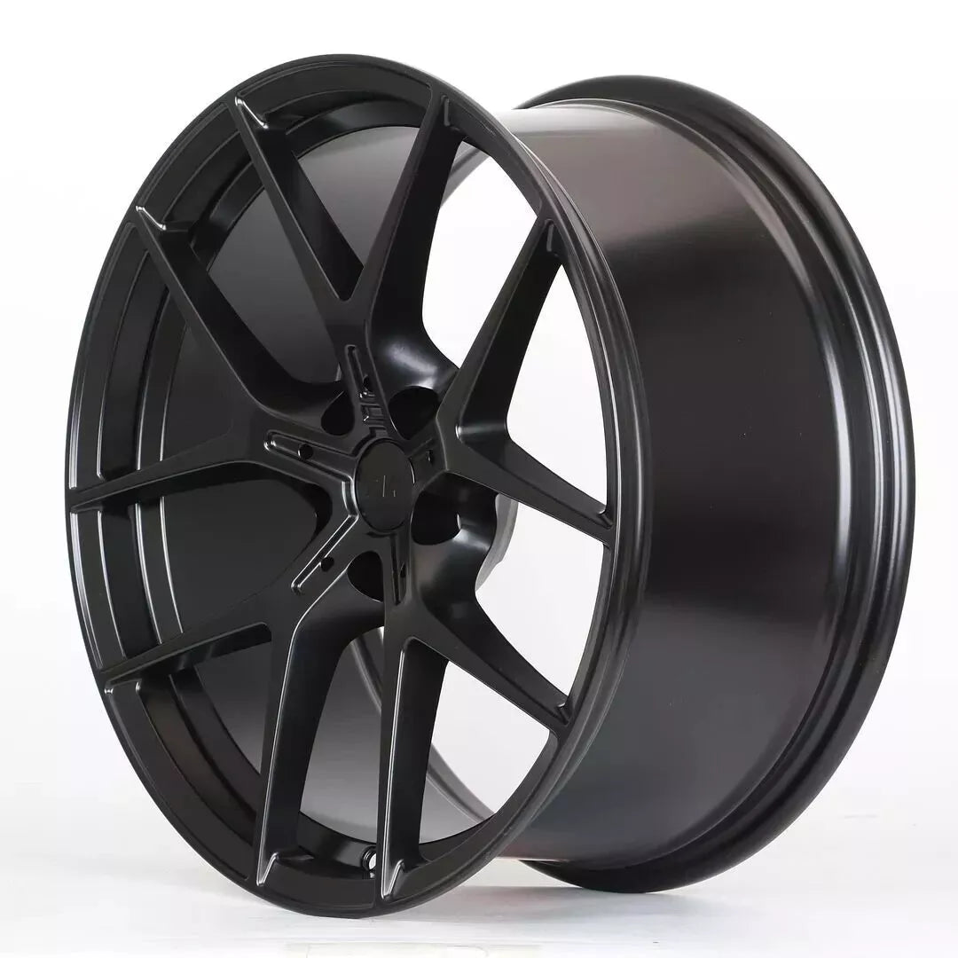 (SET 4) 20" SATIN BLACK STAGGERED WHEELS FITS BMW 5X112 G30 G31 G38 LC ...