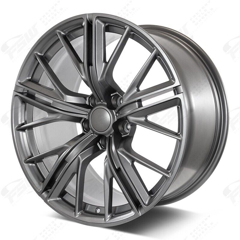 20" Gunmetal Wheels Fit Chevy Camaro 20x10 / 20x11 Chevrolet ZL1 Style ...