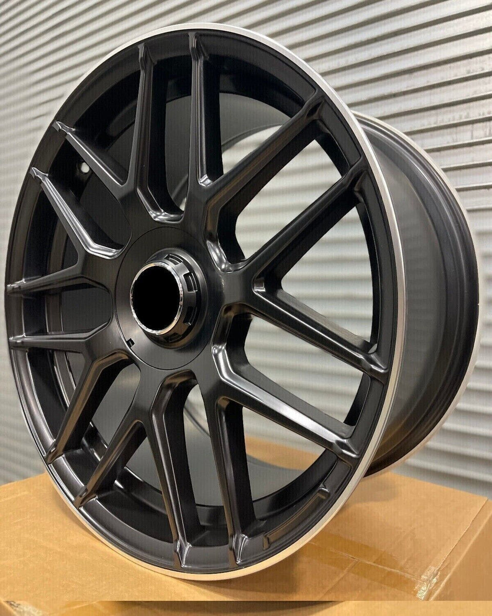 22" Black Wheels For MERCEDES BENZ GLE COUPE GLE450 22x10 5x112 Rims S ...