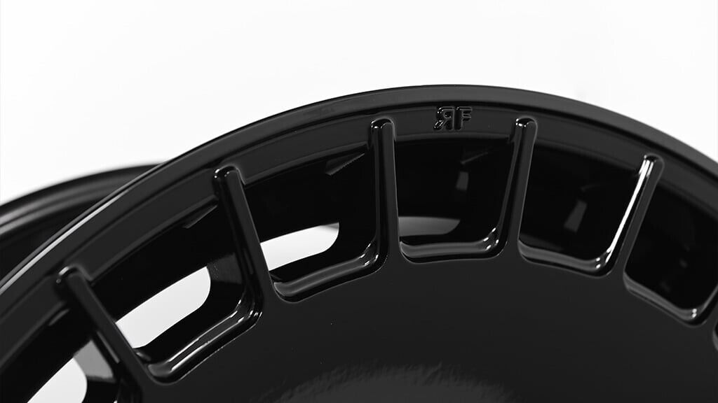 22” RF30 GLOSS BLACK STAGGERED WHEELS RIMS FOR BMW G11 740 750 760 5x1 ...