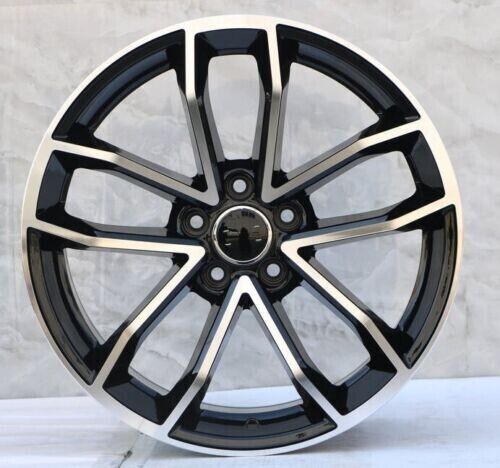 20" WHEELS FOR AUDI Q5 A4 A5 S4 S5 A7 A8 20x9 5x112 +35 BLACK MACHINE ...
