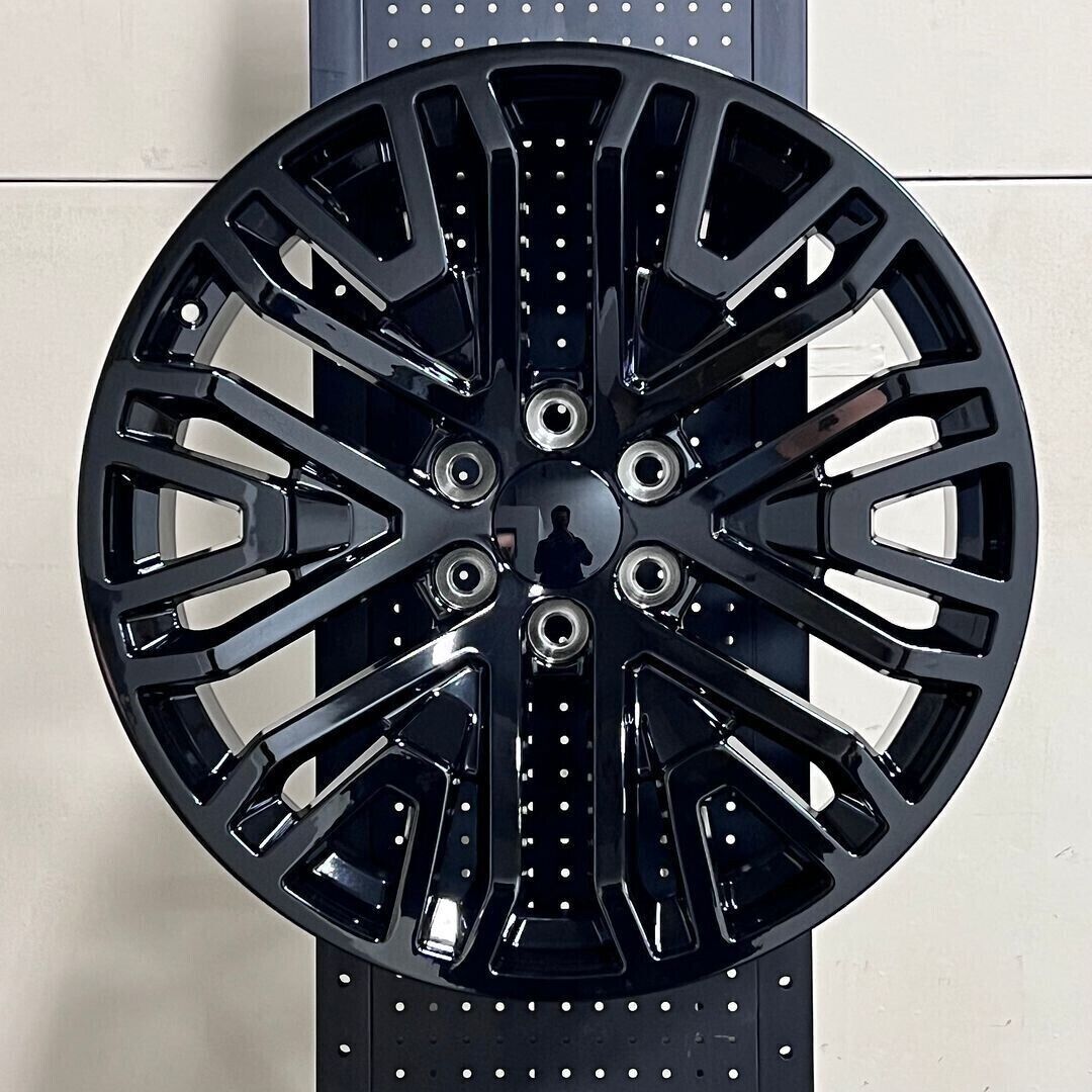 4 PCS 22" GLOSS BLACK WHEELS FIT 6X139.7 GMC 2000+ YUKON XL SLE TAHOE ...