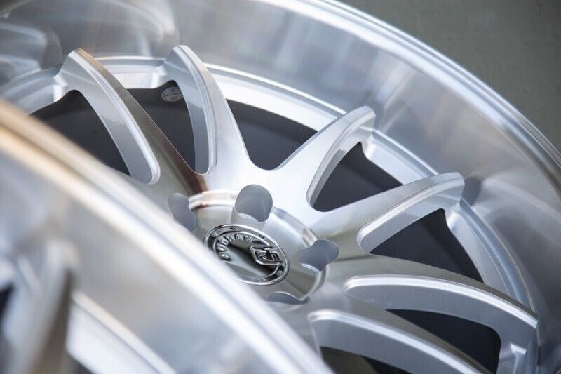 19" Aodhan DS02 Wheels 19x8.5 +35 5x114.3 Silver Machined Face Rims Se ...