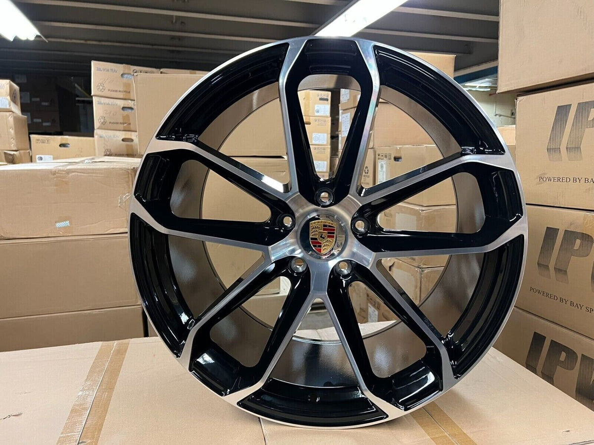 22" STAGGERED WHEELS FOR PORSCHE PANAMERA 4S GTS 4 TURBO 22x10 22x11.5 ...
