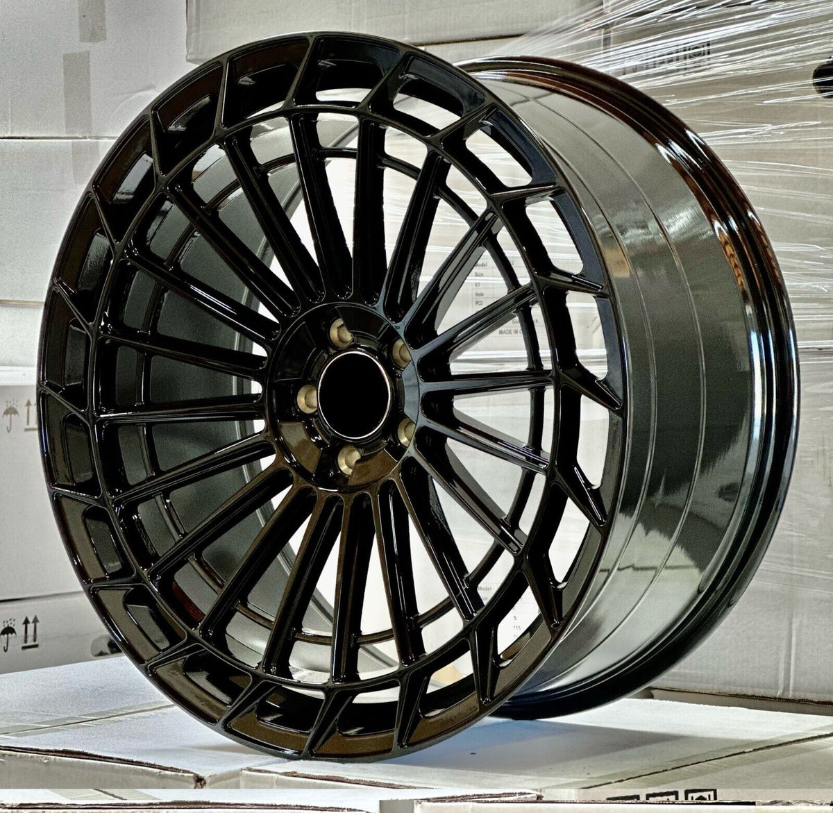 22" Black Wheels Fit Mercedes S560 S550 S580 S600 S450 S63 22x9 / 22x1 ...