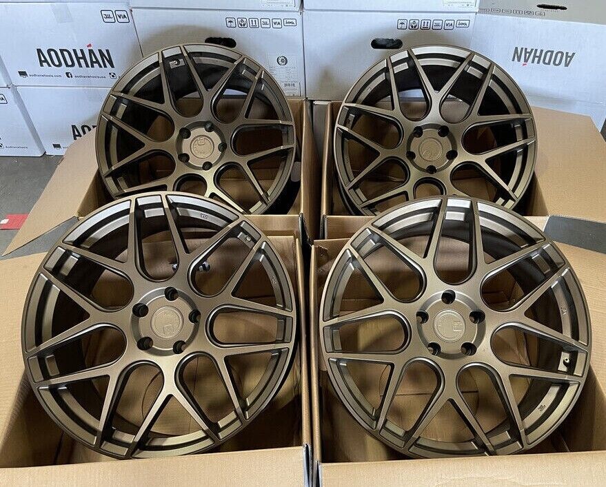 20" Aodhan AFF2 Wheels 20x10.5 +35 5x112 Matte Bronze Rims Set 4 ...