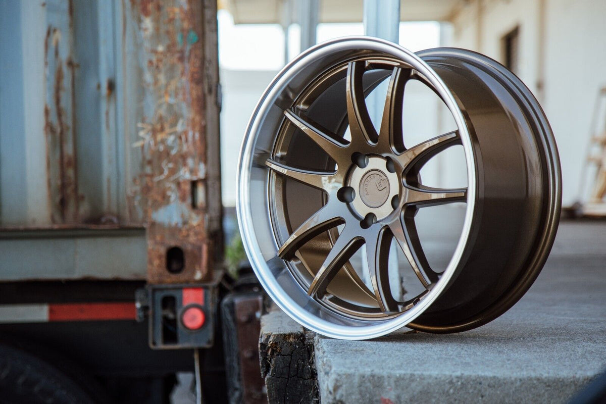 18" AODHAN DS02 Wheels 18x8.5 / 18x9.5 5x100 +35 Bronze With Machined ...
