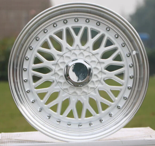 18" Wheels 18x8 18x9 +35 5x112/5x114.3 White Staggered RS Style Rims S ...