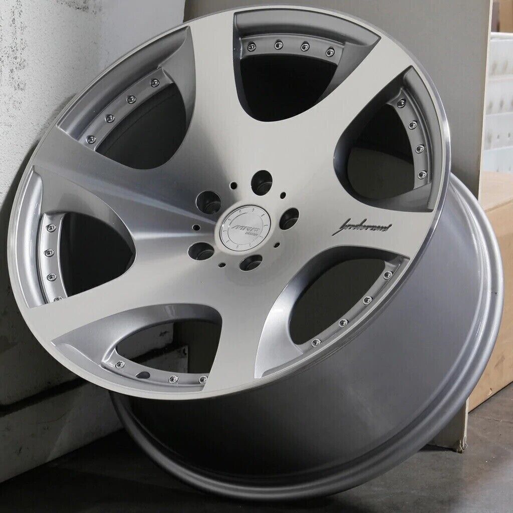 20" MRR VP3 Wheels 20x10.5 5x120 Concave Silver Machined Rims Set 4 ...