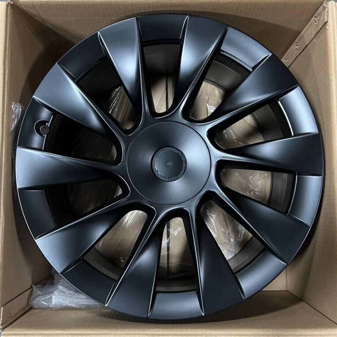 20" Wheels For Tesla Model 3 AND Y Set OF 4 20x9.5 5x114.3 Satin Black ...