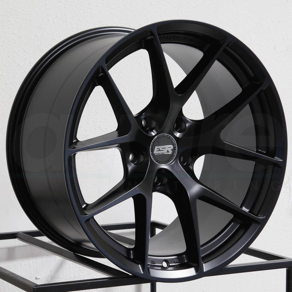 19x8.5 ESR RF2 5x114.3 30 Matte Black Wheels Rims Set(4) 72.56 ...