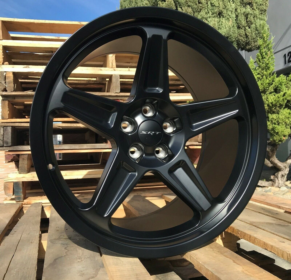 4PCS 20x9.5 5X115 Dodge Demon Wheels Matte Black For Challenger Charge ...