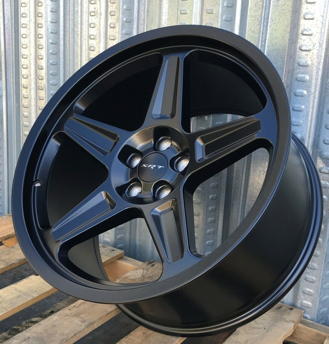 20" Matte Black Demon Style Wheels 20x10.5 +25 Fit Dodge Charger Chall ...