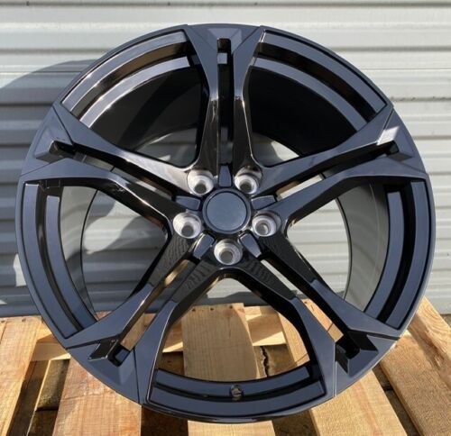 20" Black Wheels 20x10 / 20x11 Fit Chevrolet Camaro SS LS RS ZL Chevy ...