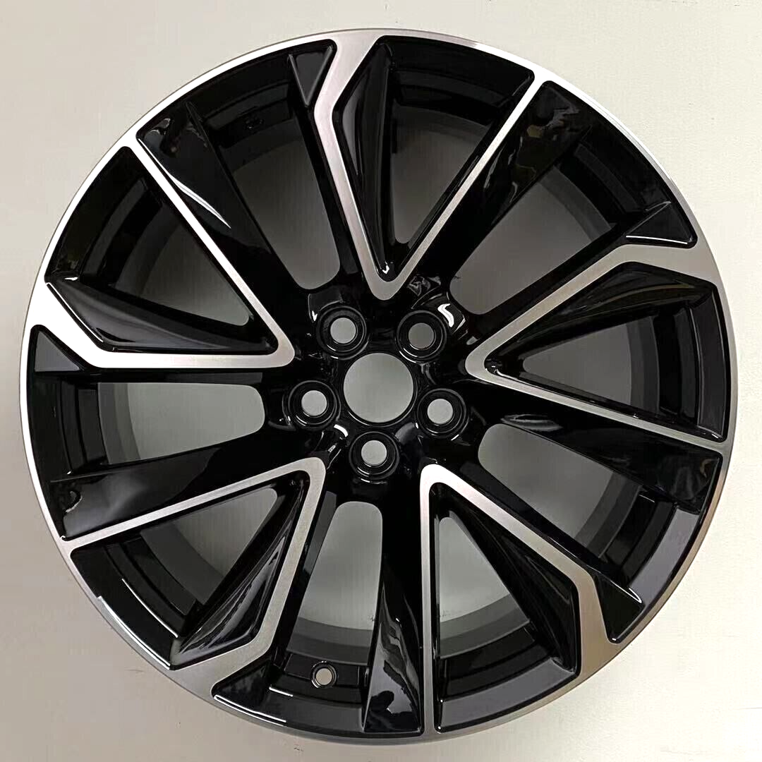 20" Wheels For TOYOTA Corolla 20x7.5 +35 5X100 Black Machined Face Rim ...