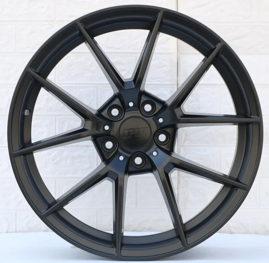 18" Black CS Style Wheels For BMW 323 330 325 328 335 Z3 Z4 18x8 +35 5 ...
