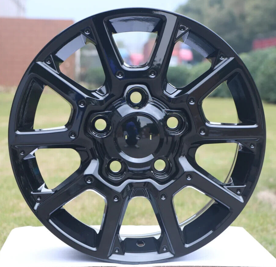 18" Wheels Fit Toyota Tundra Land Cruiser Sequoia 5x150 Gloss Black Ri ...