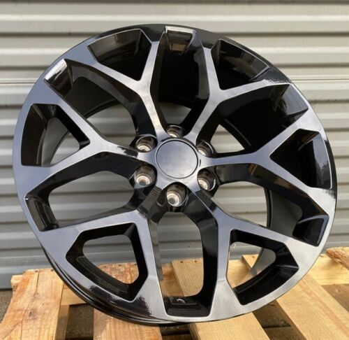 22" Snowflake Wheels For Chevy Silverado GMC Tahoe Yukon Savana 22x9 R ...