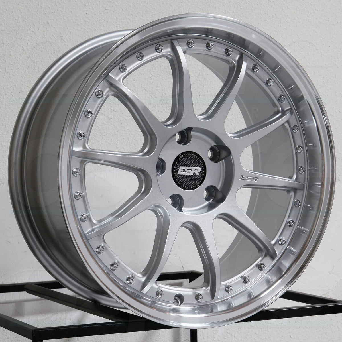 ESR CS12 19x8.5 5x114.3 30 Hyper Silver Wheels(4) 72.56 19" inch Rims ...