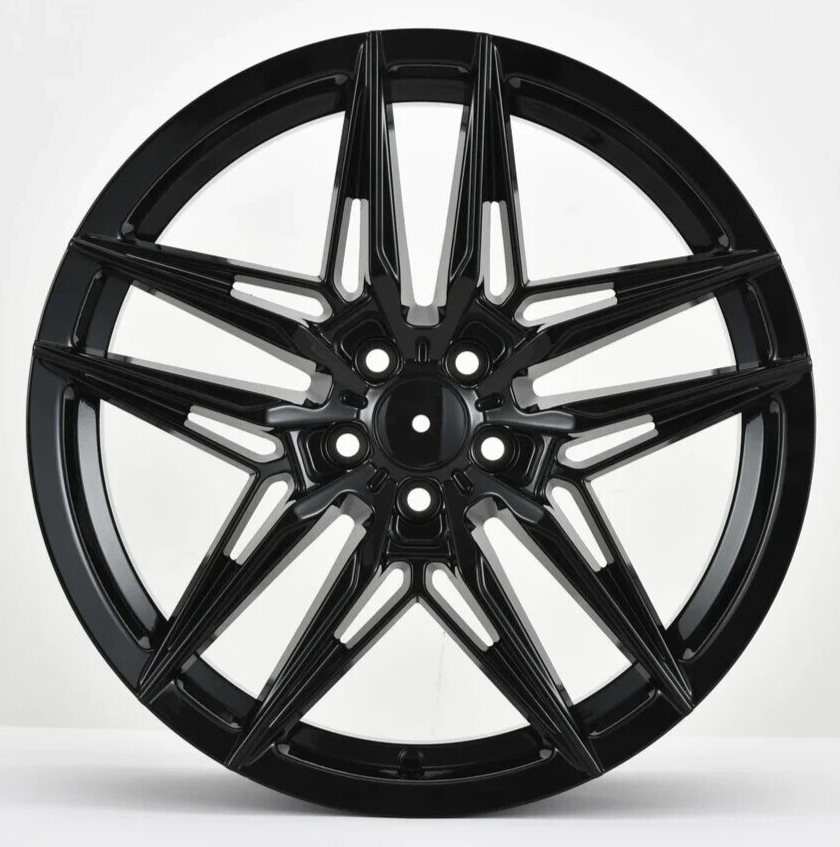 18" Wheels 18x8 +35 5x114.3 CB 73.1 Gloss Black Blade Rims For Accord ...