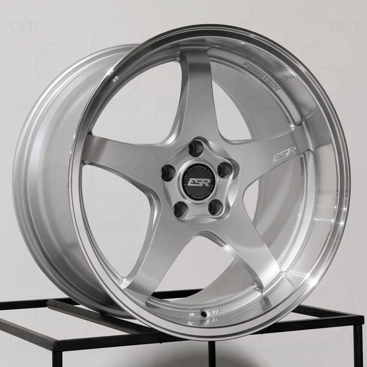 ESR AP5 19x11 5x114.3 22 Silver Wheels(4) 72.56 19" inch Rims ...
