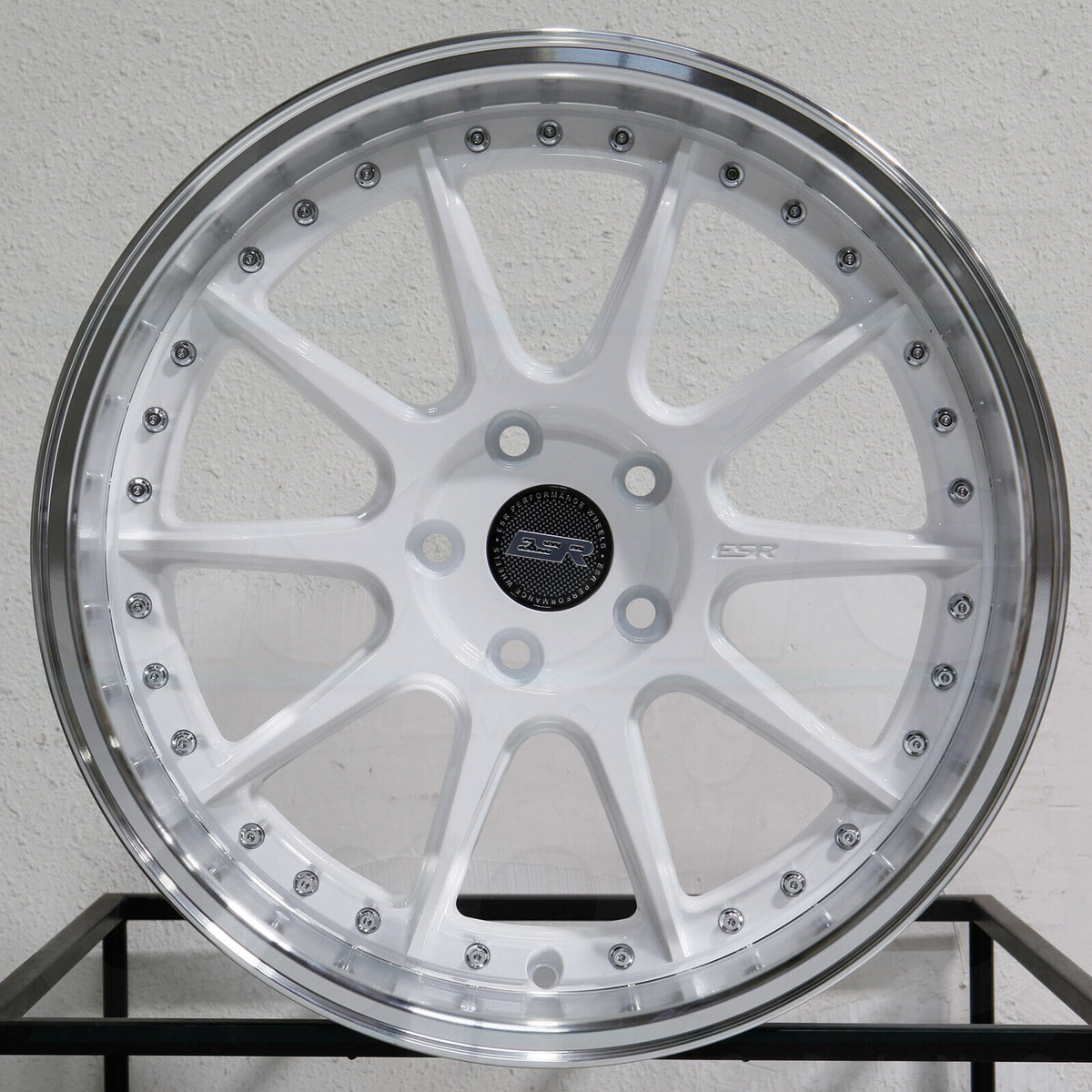 ESR CS12 19x9.5 5x114.3 35 White Wheels(4) 72.56 19" inch Rims ...