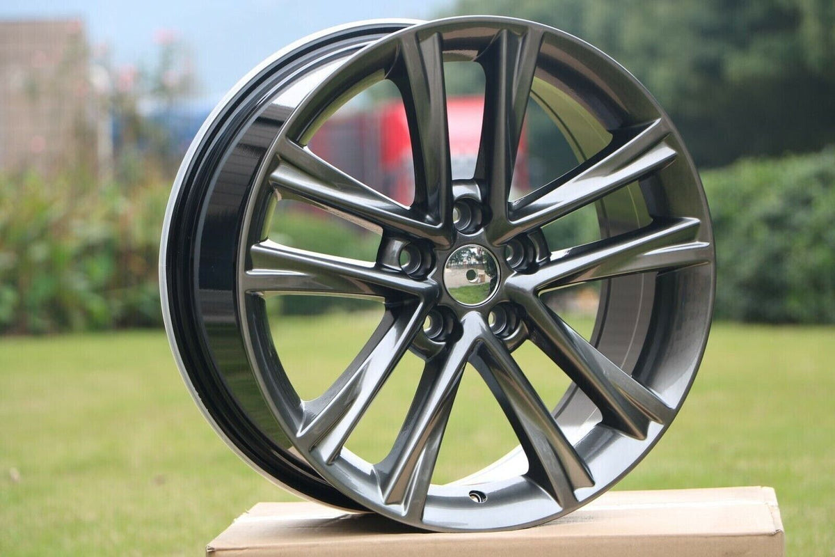 17" Wheels For Lexus IS250 IS300 Camry 17x7 +40 5x114.3 CB60.1 Metalli ...