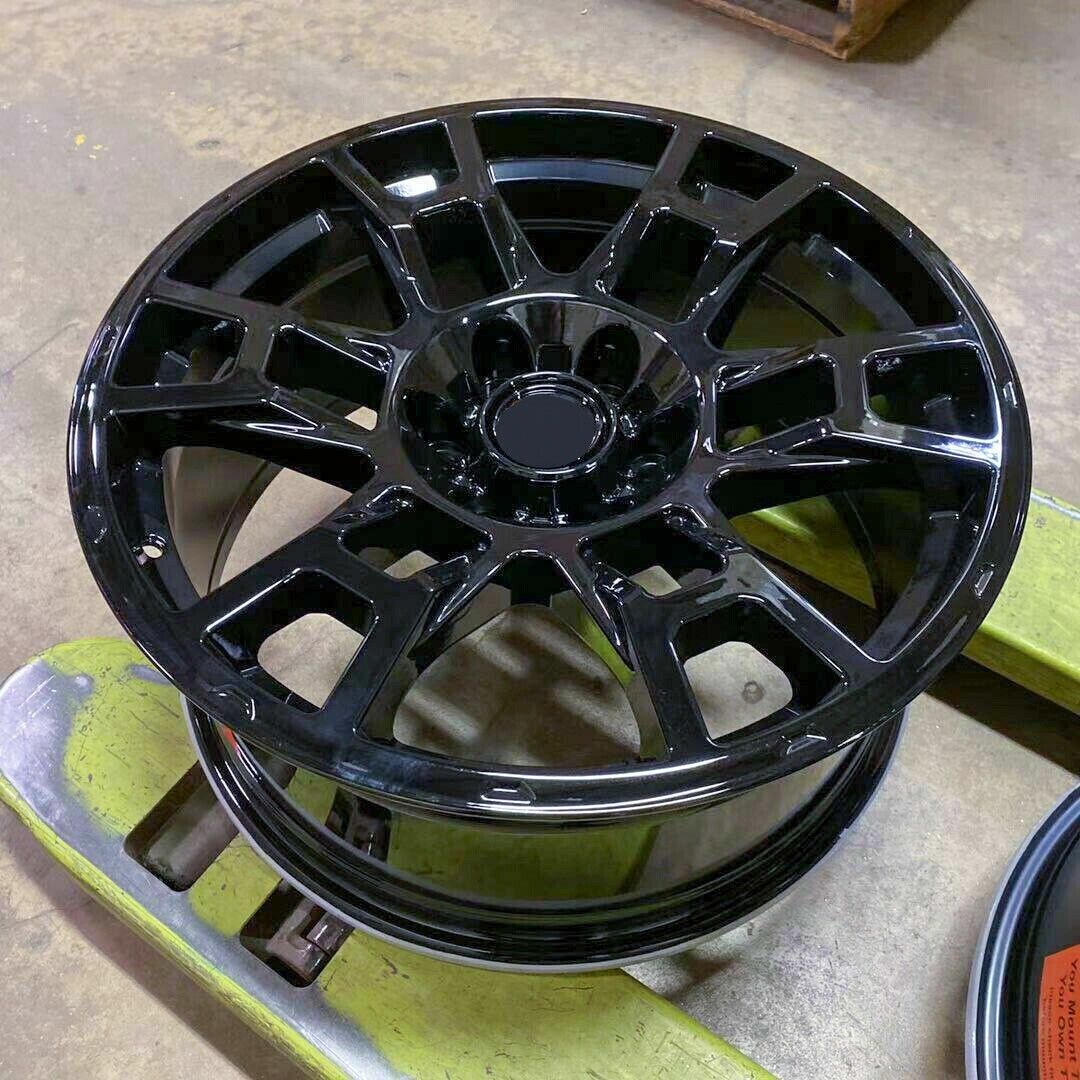 22x9 +15 SEMA Pro Black Wheels For Lifted Toyota Tacoma FJ Cruiser 4Ru ...