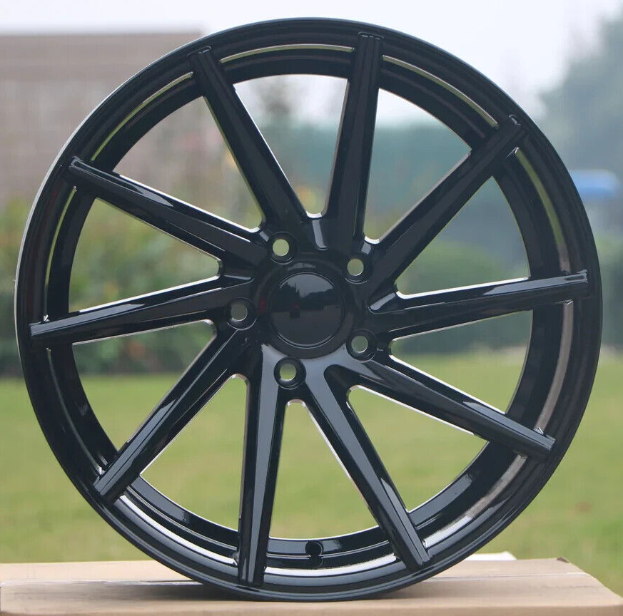 19" Wheels 19x8.5 19x9.5 +35 5x114.3 Tuner Black Rims Set 4 For Accord ...