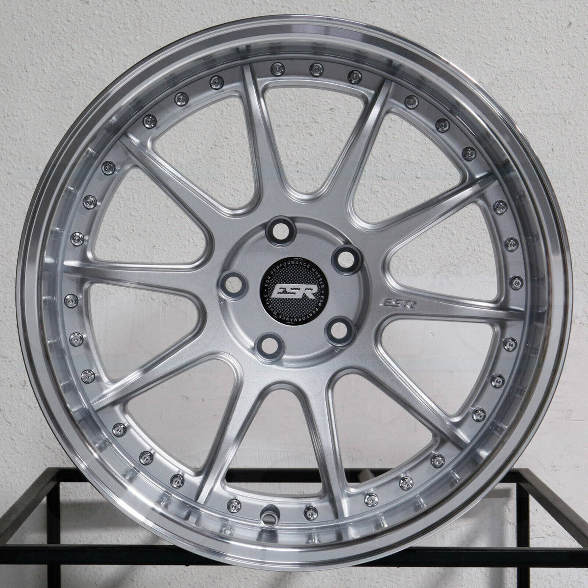 ESR CS12 19x9.5 5x114.3 35 Hyper Silver Wheels(4) 72.56 19" inch Rims ...