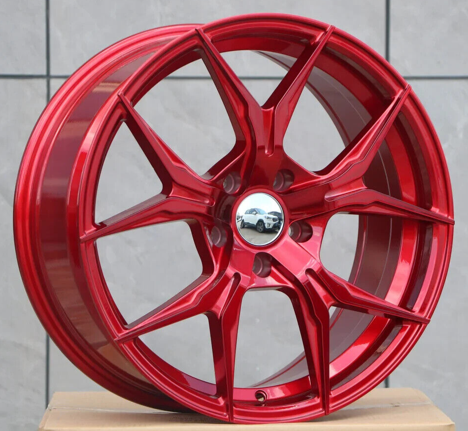 19" Staggered Wheels 19x8.5/19x9.5 +35 5x120 CB 72.56 Red W531 Tuner R ...