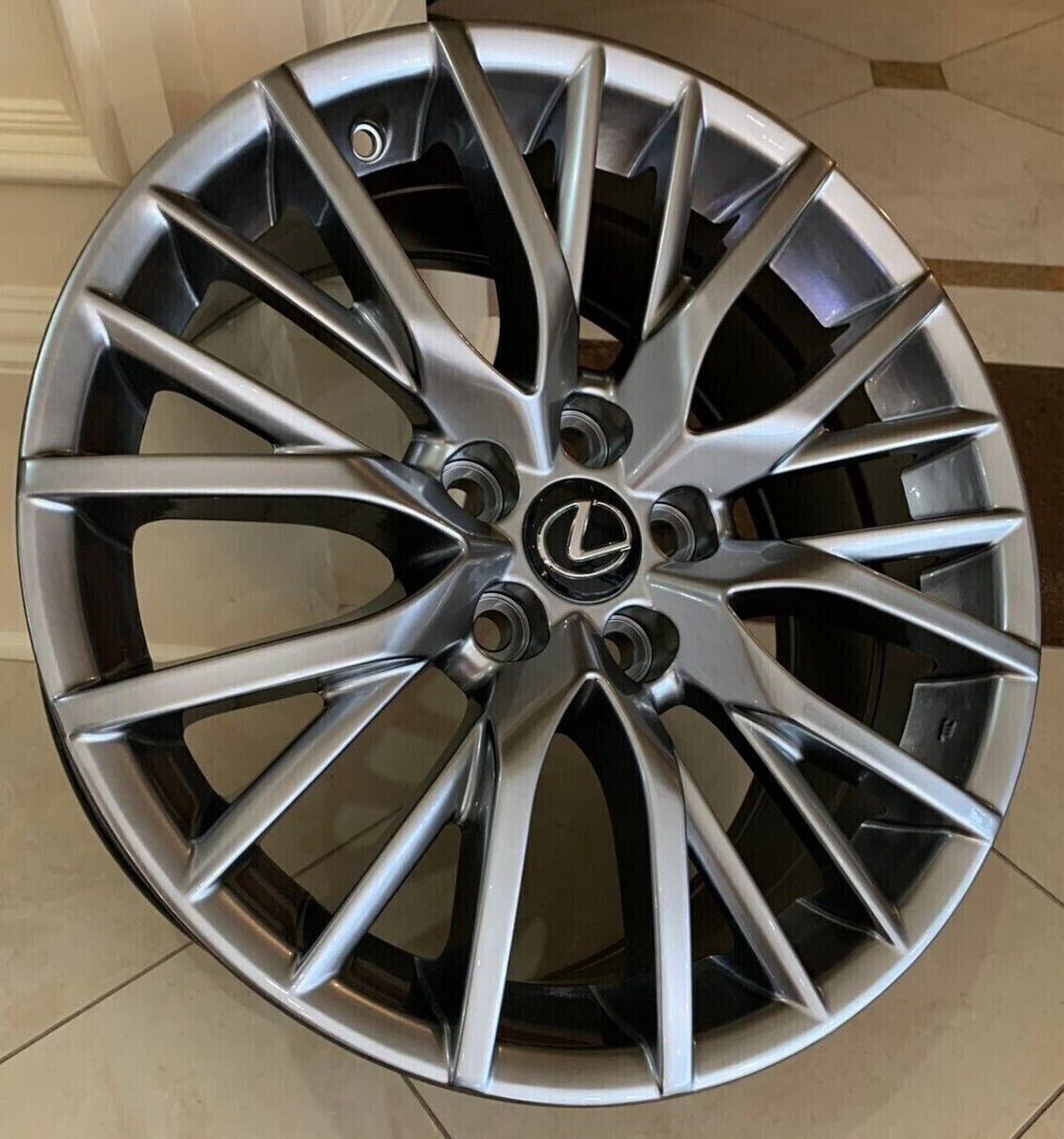 20" Hyperblack Wheels For Lexus RX350 RX450 20X8 +30 5X114.3 CB 60.1 R ...