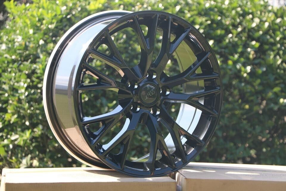 18x8.5 / 19x10 Gloss Black Wheels For Corvette C6 C7 5X120.7 Staggered ...