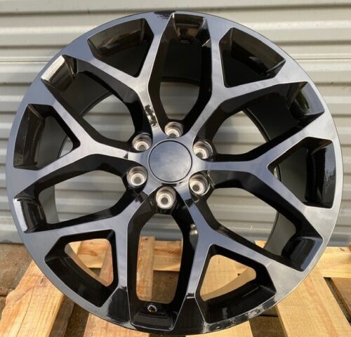 22" Snowflake Wheels For Chevy Silverado GMC Tahoe Yukon Savana 22x9 R ...