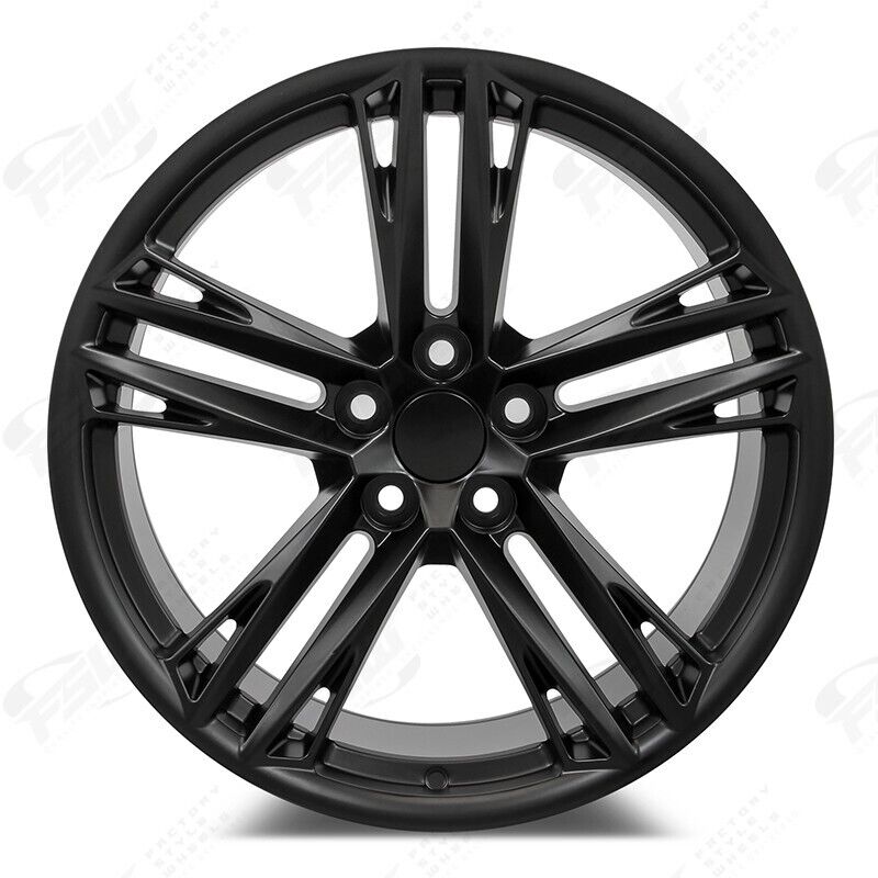 20" Wheels Fit Chey Camaro SS LT RS Style 20x10 / 20x11 Satin Black Se ...